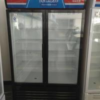 China Family supermarket Commercial Two door glass door freezer Drinks fridge affordable for sale