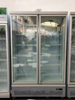 China Double door glass door stainless steel air-cooled large capacity beverage cabinet for sale