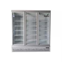 China Beverage Glass Door Display Freezer Air Cooled For Supermarket Restaurant Store for sale
