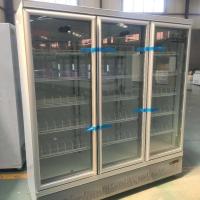 China Beverage Glass Door Display Freezer Air Cooled For Supermarket Restaurant Store for sale