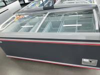 China Seafood Fish Glass Door Display Freezer Low Temperature Commercial for sale