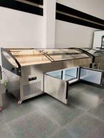China Stainless Steel Fruit Vegetable Display Ladder Cabinet Commercial Multi Step for sale