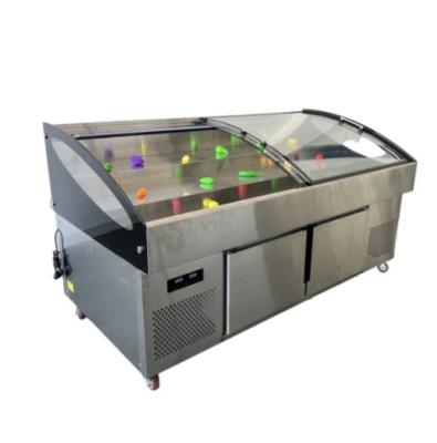 China Stainless Steel Stepped Display Refrigeration Facilities 2m for sale