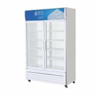 China Direct Cooled Beverage Display Cabinet Double Door Fresh Keeping Cabinet for sale