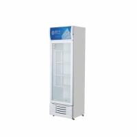 China glass display cabinet door gold series vertical refrigerated preservation beverage cabinet for sale