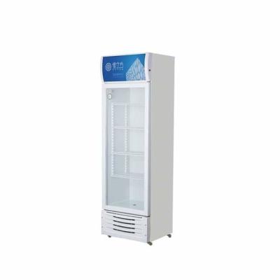 China glass display cabinet door gold series vertical refrigerated preservation beverage cabinet for sale