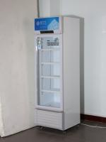 China glass display cabinet door gold series vertical refrigerated preservation beverage cabinet for sale