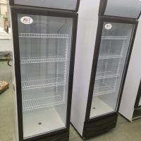 China glass display cabinet door gold series vertical refrigerated preservation beverage cabinet for sale