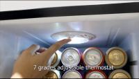 China Wine Mini Glass Door Chest Freezer Family Hotel for sale