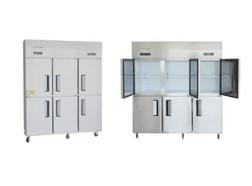 China 3 Door Display Cabinet Refrigerator Freezer Upright Glass Door Freezer for sale
