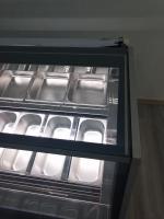 China Ice Cream Dipping Sauce Cabinet Display Fridge Cake Ice Porridge Cabinet Multi Bucket for sale