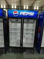 China Commercial Double Glazed Glass Door Freezer Direct Cooling For Family Supermarket for sale