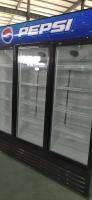 China Commercial Double Glazed Glass Door Freezer Direct Cooling For Family Supermarket for sale