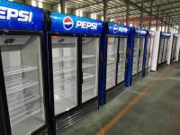 China Commercial Double Glazed Glass Door Freezer Direct Cooling For Family Supermarket for sale