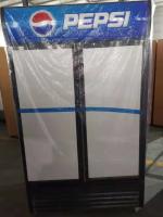 China Family Supermarket Commercial Two Glass Door Freezer Fridge Affordable for sale
