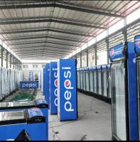 China Family Supermarket Commercial Two Glass Door Freezer Fridge Affordable for sale