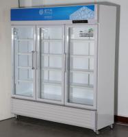 China Cold Beer Drink Glass Door Display Freezers Refrigerated Stainless Steel Cabinet for sale