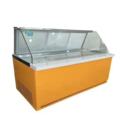 China Seafood Marinated Meat Vegetables Cold Dish Cabinet Commercial Horizontal for sale