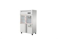 China Double Glass Door Stainless Steel Freezer 4 Door Commercial for sale