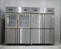 China Double Glass Door Stainless Steel Freezer 4 Door Commercial for sale