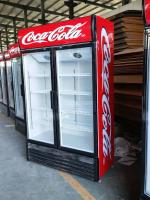 China Commercial Two Glass Door Freezer Fridge Adjustable for sale