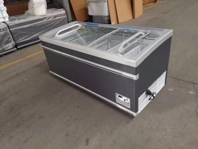 China Smooth Glass Door Freezer Refrigerator Supermarket Large Capacity for sale