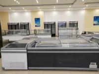 China Seafood Fish Glass Door Display Freezer Commercial for sale