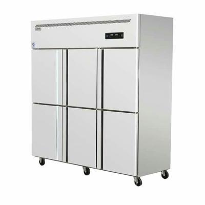 China Six Door Stainless Steel Freezer For Meat Ice Cream Fresh Keeping for sale