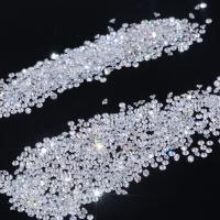 China White Round Shape Lab Grown Loose Melee Diamonds 0.7 to 1.35mm DEF Color VVS Clarity for sale