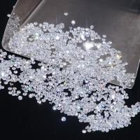 China White Round Shape Lab Grown Loose Melee Diamonds 0.7 to 1.35mm DEF Color VVS Clarity for sale