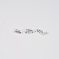 China Loose Lab Created Diamonds Melee HPHT 2.6-3.1 to 1.0-3.7mm White Trapezoidal Shape Trapezoidal Cut for sale