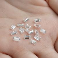 China Synthetic Diamonds Melee HPHT 2.0-3.3 To 2.9-4.5mm White Emerald Shape DEF Color VVS Clarity for sale