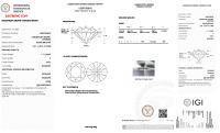 China Synthetic 1.11CT H VVS2 3EX CVD Lab Grown Diamond Round Cut IGI Certificated for sale