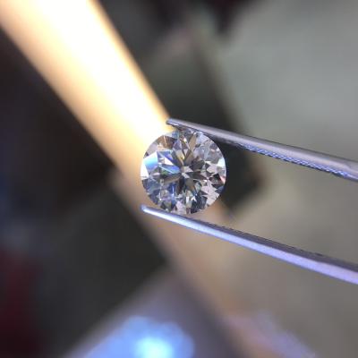 China Round Cut 1.53 Carat E VS2 ID EX CVD HPHT Lab Grown Diamonds for sale