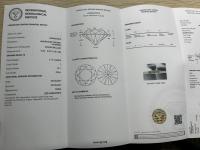 China 3.19CT F VS1 3EX Lab Grown CVD Diamond Round Cut IGI Certificate LG626472973 for sale