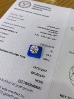 China 3.23CT G VS1 3EX CVD Lab Created Diamonds IGI Certificate LG626434631 for sale