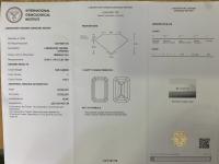 China Synthetic 5.09CT F VVS2 2EX CVD Lab Created Diamond Emerald Cut for sale