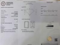 China 5.3ct Lab Diamond Man Made Emerald Cut Diamond VS1 Clarity F Color for sale