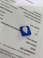 China 2.54 Carat  E Color VS1 Clarity VG VG CVD Loose Lab Diamonds for sale