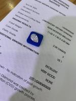 China 2.39CT F VS1 EX VG CVD Loose Grown Diamond IGI Certificate LG630433625 for sale