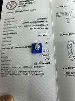 China 2.52 Carat Lab Created Cushion Cut Diamond VS1 Clarity OEM ODM for sale