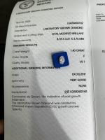 China 1.4 Carat Lab Grown Diamond Oval Cut CVD F VS1 EX VG N IGI LG630433162 for sale