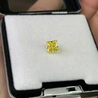 China 1.5ct Loose Lab Created  Intense Yellow Diamonds VS1 Clarity for sale