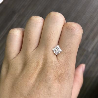 China 2.02CT D VS1 EX VG CVD Grown Brilliance Diamonds Princess Cut IGI Certificated for sale
