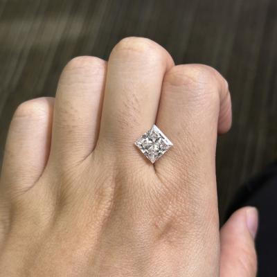 China 3.31 Carat E VS2 EX VG CVD Lab Diamond Princess Cut For DIY Jewelry for sale