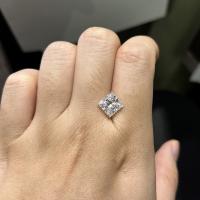 China 3.09CT D Color VS1 Clarity EX VG CVD Princess Lab Grown Diamonds for sale