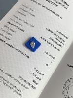 China 1.02 Carat F VS1 2EX Synthetic Pear Shape CVD Lab Cut Diamonds for sale
