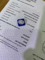 China 5.72ct Lab Growm Diamond Oval Cut CVD F VS2 2EX N IGI LG631425478 for sale