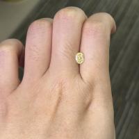 China 0.8ct Lab Grown Diamond CVD VS Hpht Fancy Yellow Pear Cut for sale