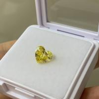 China 1.67CT Fancy Intense Yellow Lab Grown VS1 EX VG CVD Lab Grown Diamond Heart Cut for sale